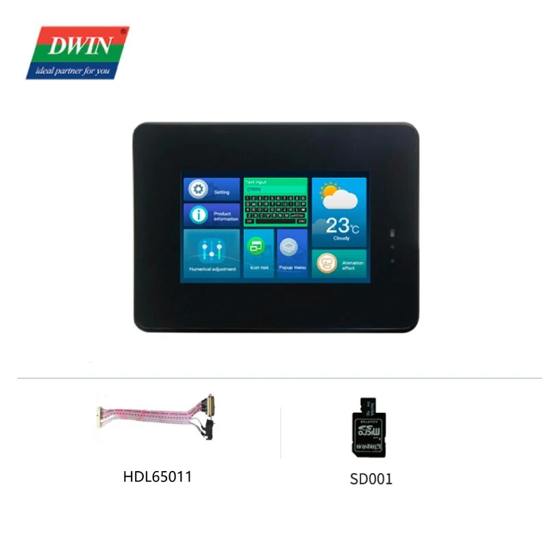 Дисплей DWIN DMG80480T043_A5W 4.3 дюйма CTP with accessory