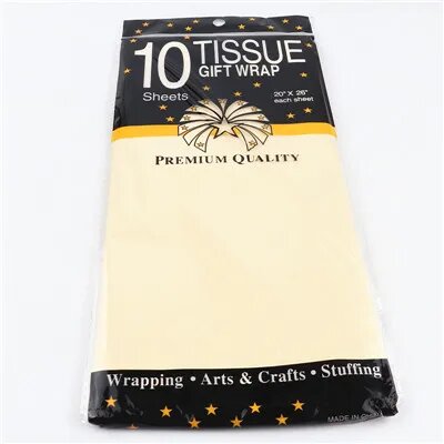 Цветная папиросная бумага 50*66 см, 10 шт. beige