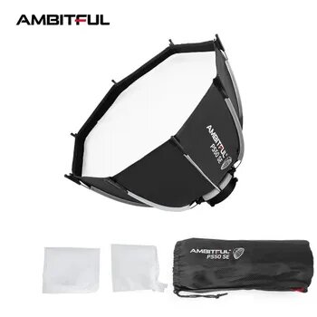 AMBITFUL 50cm PS50 SE Bowens Mount Mini Softbox Портативный восьмиугольный зонтик Софтбокс