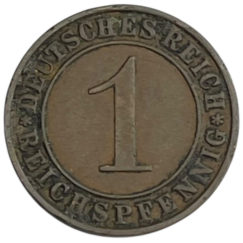 Германия, Веймарская республика 1 рейхспфенниг 1930 г. (A)