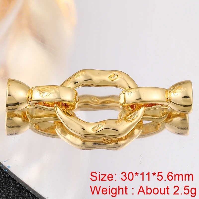 Кольцо из меди, Gold, 30*11*5.6mm, 2.5g
