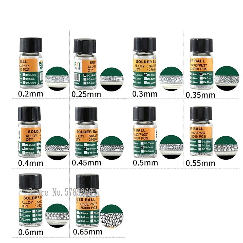 Шарики для реболлинга BGA 0.60mm