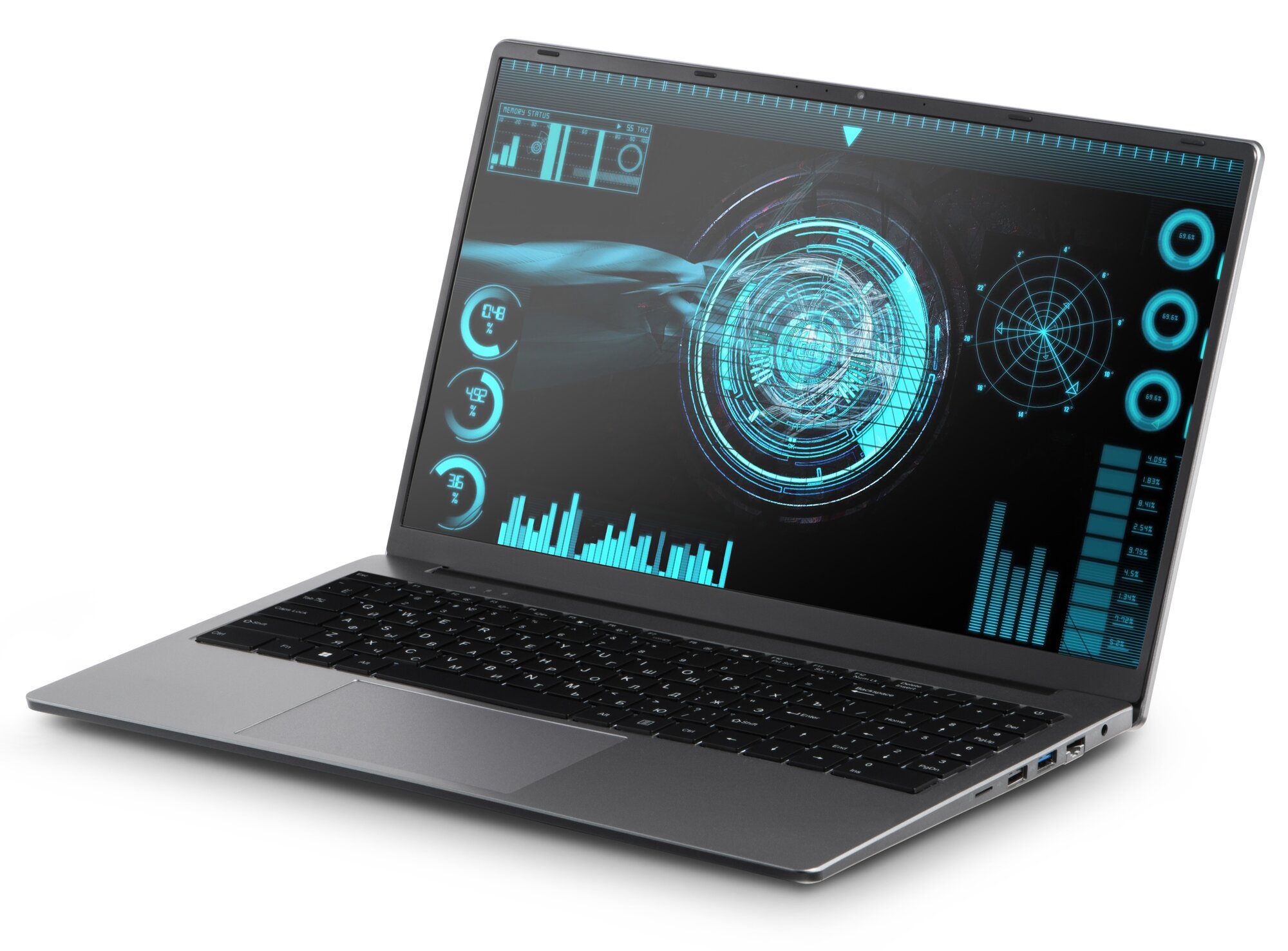 Ноутбук Azerty RB-1553 (15.6' IPS Intel N100 0.8GHz, 16Gb, 256Gb SSD)