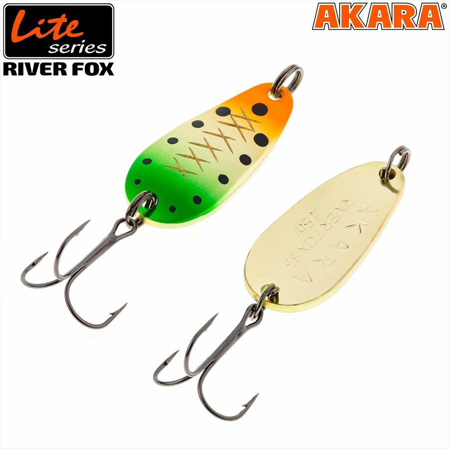 Блесна колеб. Akara Lite Series River Fox 35 4,5гр. AB43