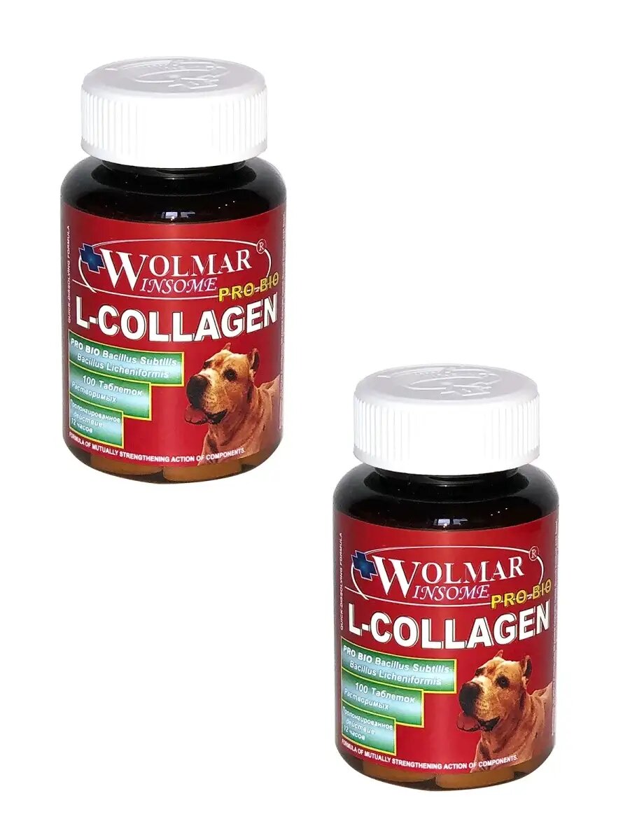 L-Collagen Комплекс для восстановления связок и сухожилий, 2 упаковки по 100 шт