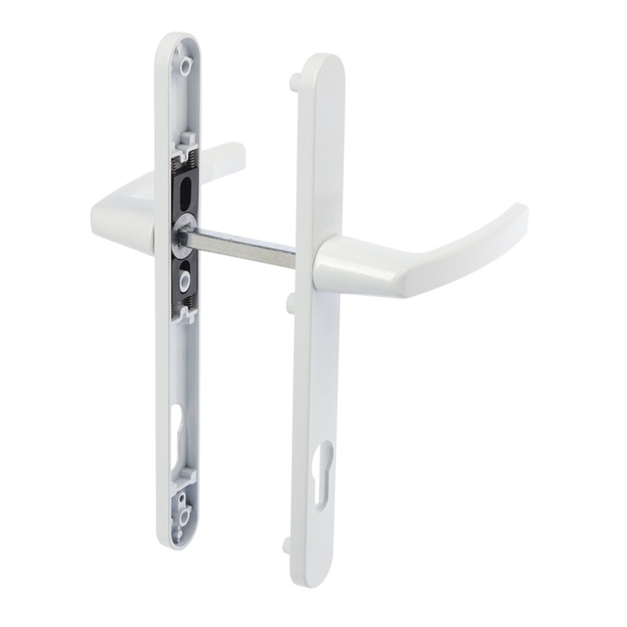 Гарнитур балконный Тундра, для стандартных дверей, порошковое покрытие, белый