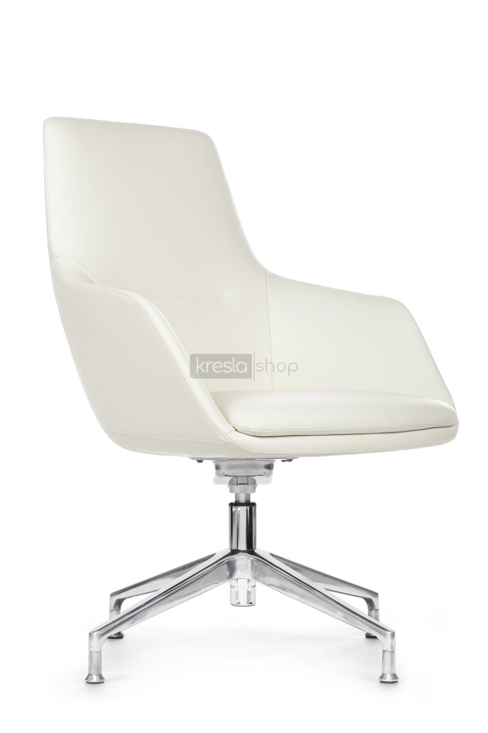 Конференц-кресло Riva Design Соул-СТ / Soul-ST C1908 белая кожа