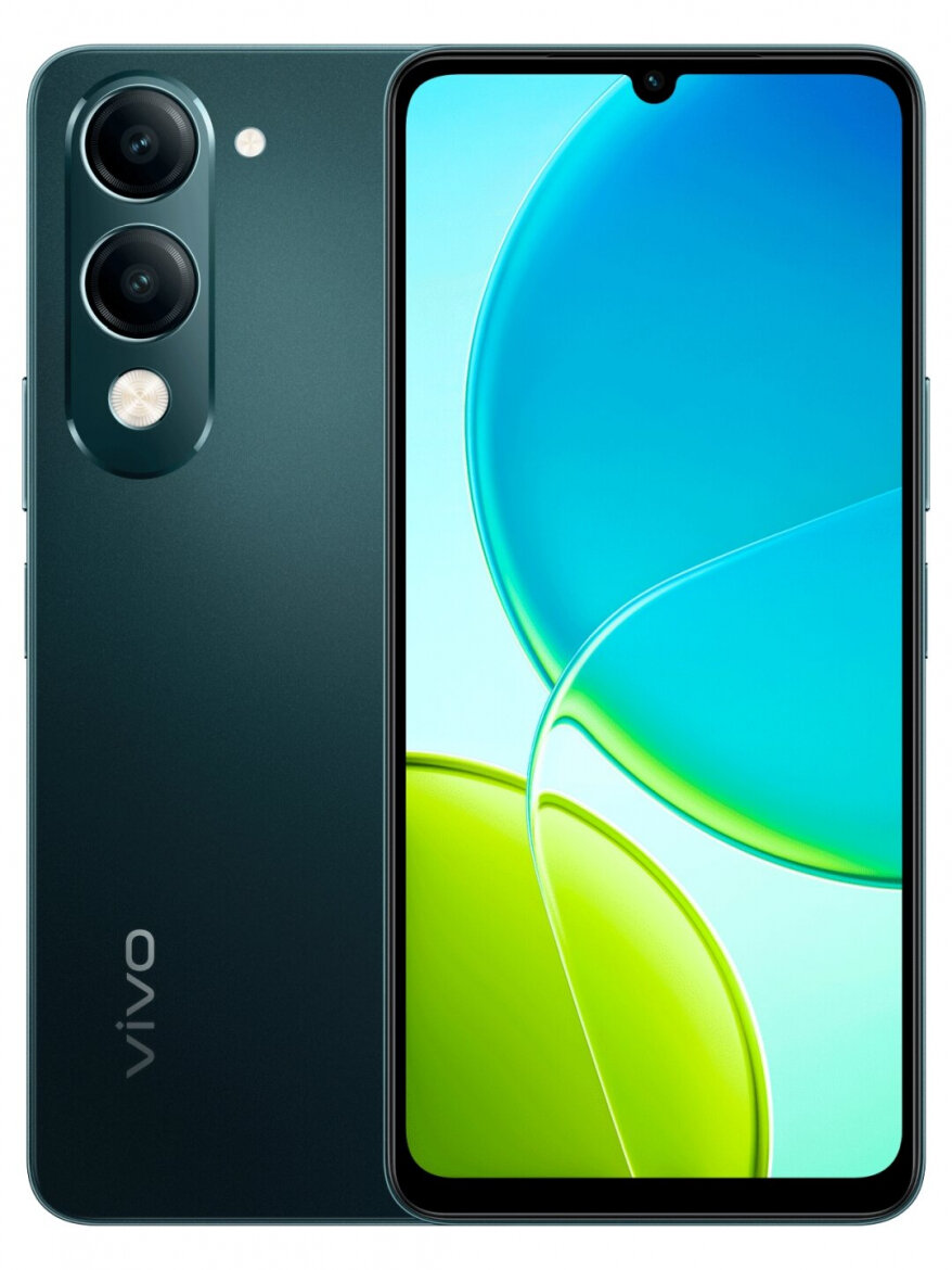 Смартфон Vivo Y04, 4/128Gb, Dual nano SIM, Global, Green (Зеленый)
