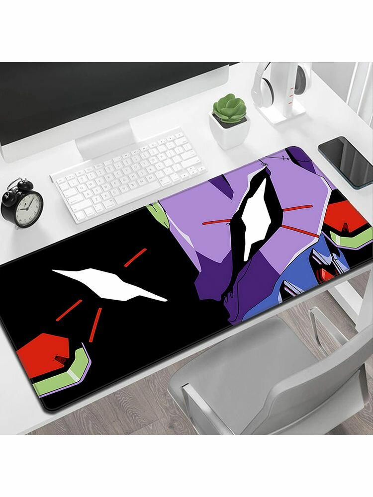 Игровой коврик для мышки "Neon Genesis Evangelion", с клавиатурой, 90 см x 40 см