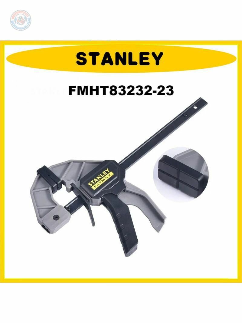 Stanley F-образный быстрозажимной зажим 6 дюймов для дерева и металла, многоцелевая струбцина с быстрым открытием, тяжелая фиксация заготовок в мастерской и дома