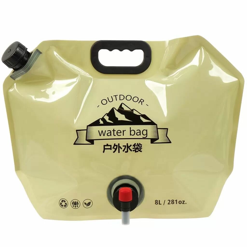 Канистра ПВХ, для воды, 8 л, прямоугольная, C050037