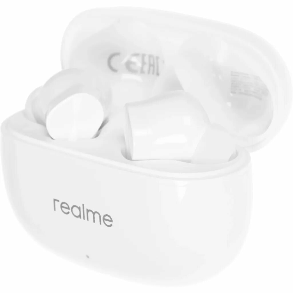 Наушники REALME Buds T200x, Bluetooth, внутриканальные, белый [6941764471900]