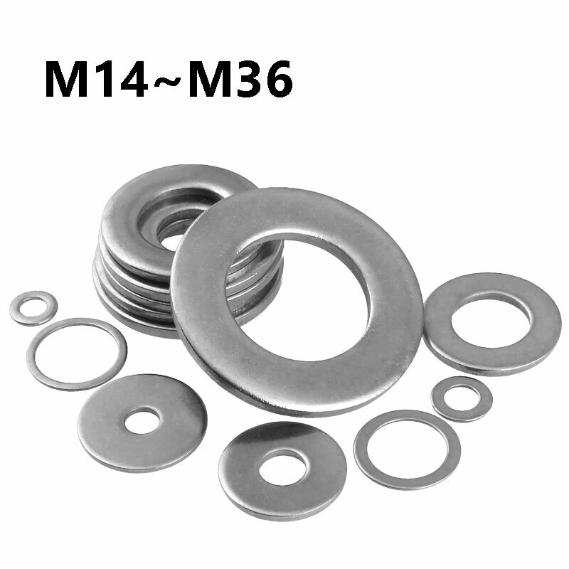 Плоские шайбы из нержавеющей стали 304 М14 М16 М18 М20 М22 М24 М33 М36 M36x66x5mm(1Pcs)
