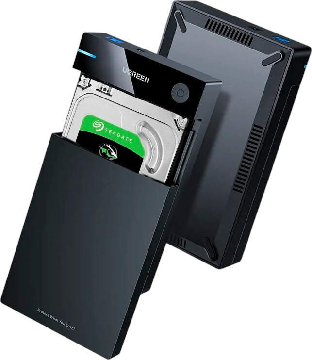 Внешний бокс для жесткого диска Ugreen US222 черный