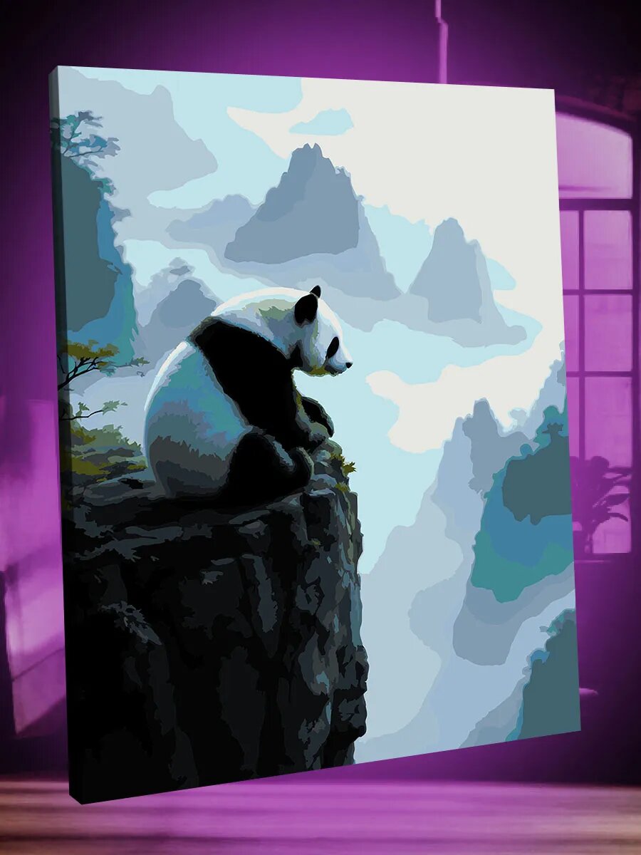 Картина по номерам Панда