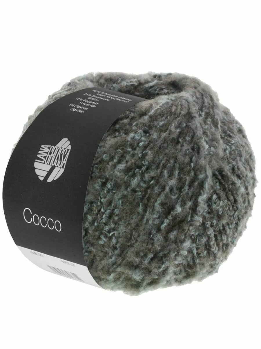 Пряжа для вязания Lana Grossa Cocco букле, цвет 009, 1 моток