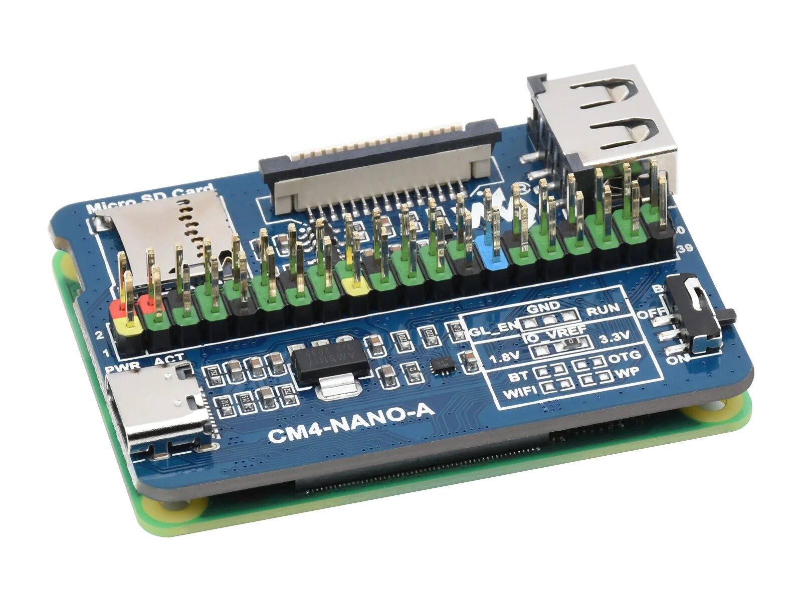 Waveshare Nano Base Board (A) для Raspberry Pi CM4 — фото 1