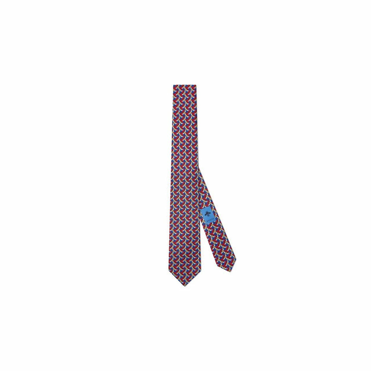 Галстук GUCCI, красный/синий — фото 1