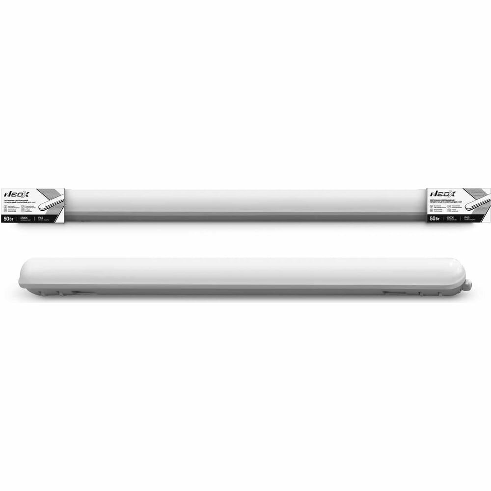 Светильник светодиодный ДСП-159Т 50Вт 6500К 125лм/Вт 6250лм 1200х64х60мм IP65 герметичный транзитный NEOX 4690612048369