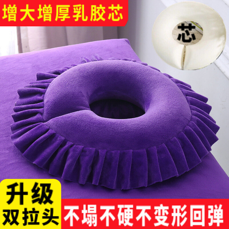 Подушка для массажа салона красоты, откидная подушка для массажа, подушка для лица, U-образная подушка, массажная кровать, подушка из пены с эффектом памяти, съемная и стираемая