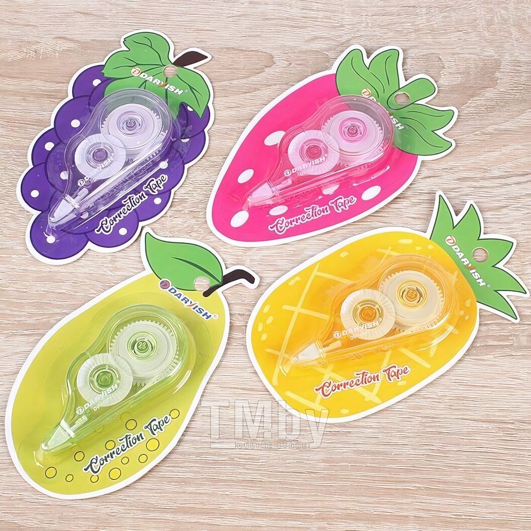 Корректор-лента 5мм*3м. "Фрукты" блистер (Darvish)