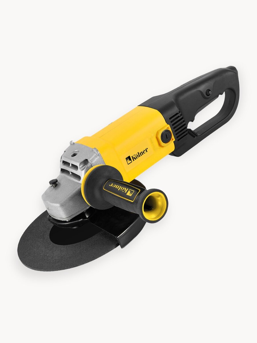 Угловая шлифовальная машина 230 мм с поворотной задней рукояткой Kolner KAG 230-2000