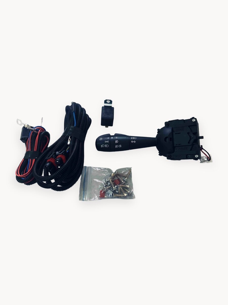 Монтажный набор для подключения ПТФ с реле и предохранителями, Vesta (до 2023), XRAY, Largus FL, Kaptur, 8201167981/845003658