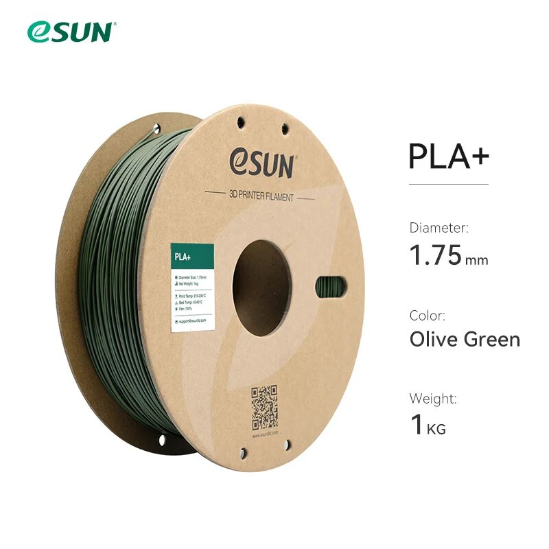 ESUN PLA+ Olive Green, 1.75 мм, 1 кг