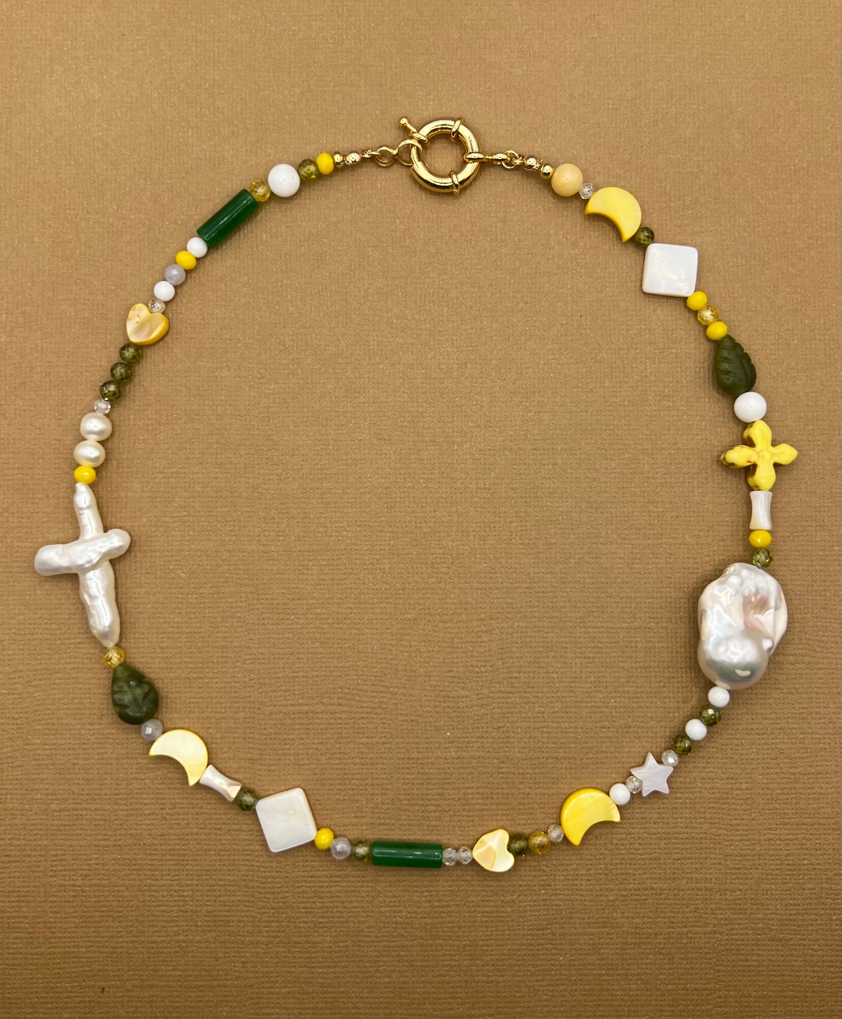Колье, агат, муранское стекло, перламутр, жемчуг пресноводный