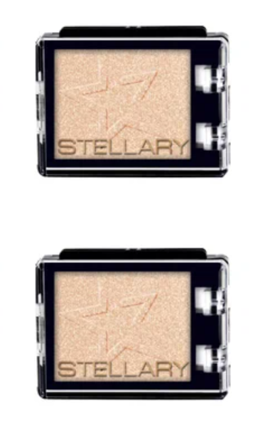Моно тени для век наборные Stellary E-Clipse, тон 18 Золотистая Органза, 1 г, 2 шт