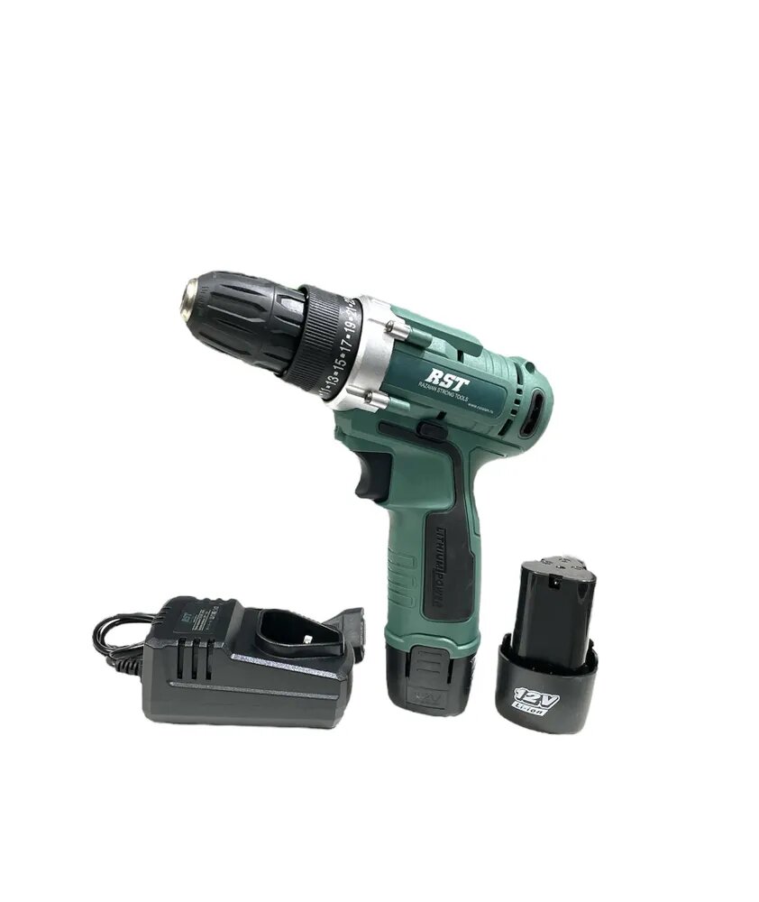 Razaian 12V - Шуруповерт с 2 аккумуляторами, кейсом и крутящим моментом 30 Нм