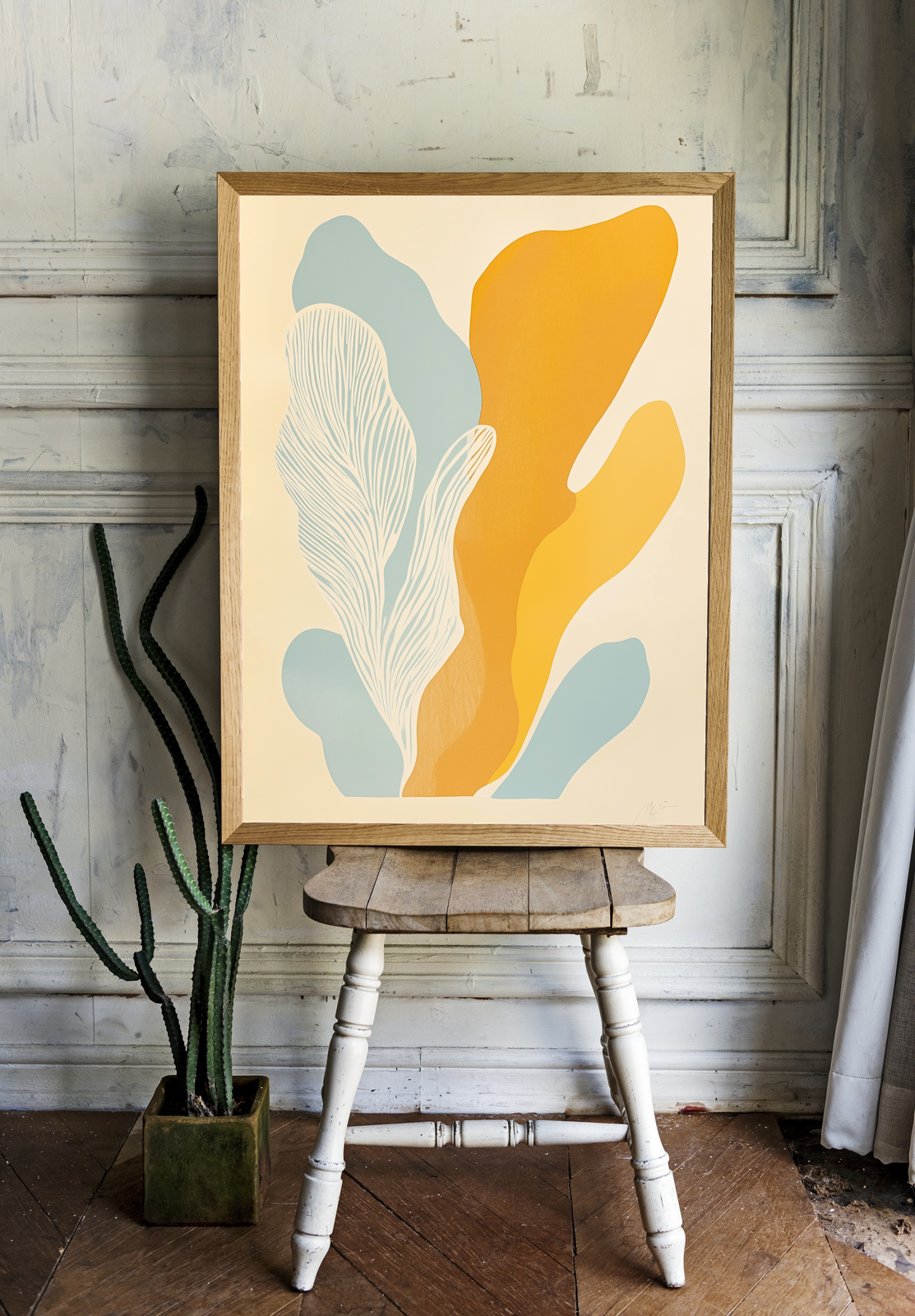 Постер "Яркие абстрактные формы" 60x90 без рамы