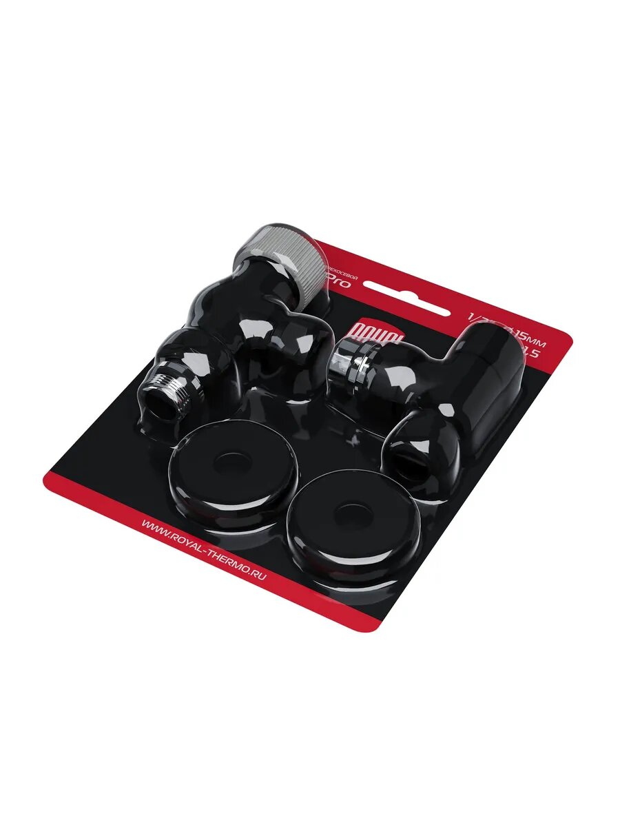 Набор термостатический осевой Design Pro 15мм М30х1,5 (Чер