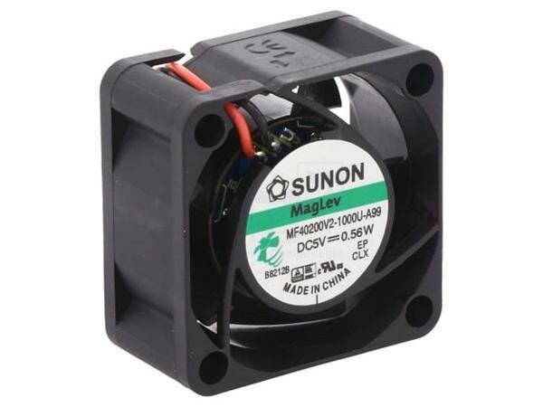 Вентилятор осевой Sunon MF40200V2-A99-A, 5 В DC, подшипник Vapo, 13,01 куб. м/ч, 21 дБА, 40 x 40 x 20 мм
