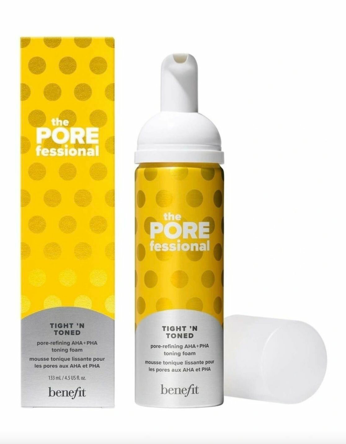 Benefit Cosmetics Тонизирующая пена тоник POREfessional Tight 'N Toned сужающая поры AHA+PHA 133ml