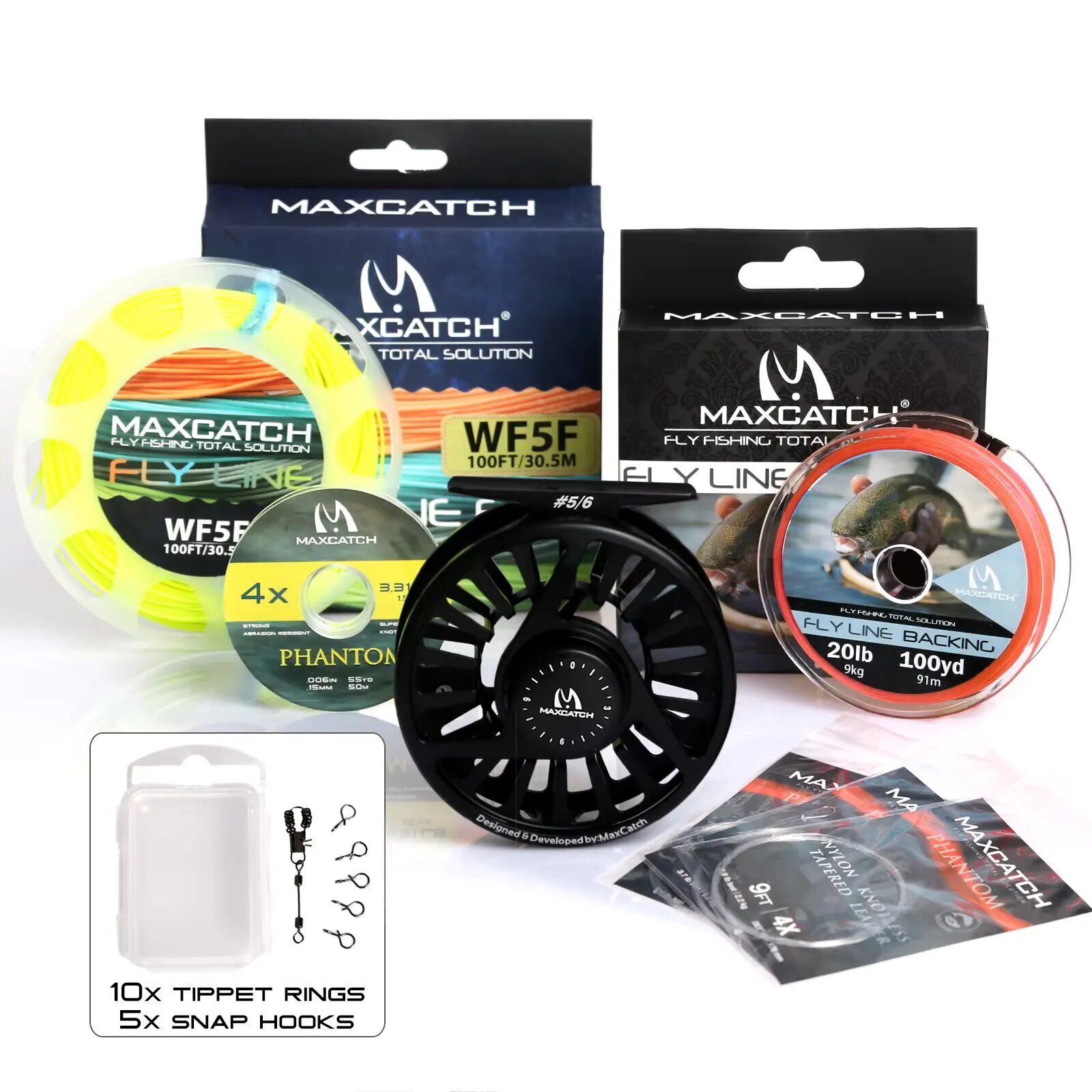 Maximumcatch AVID 1-9WT катушка для нахлыста Серия 3000, BLACK REEL LINE KIT