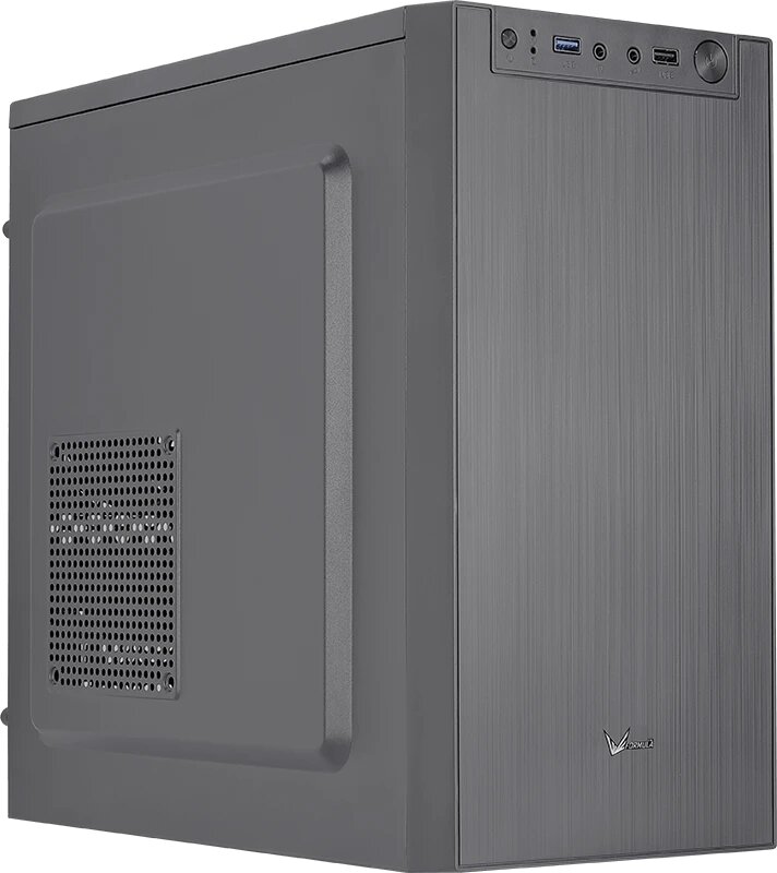 Корпус Aerocool Cs-108-S-BK-v1 (mATX, без БП, USB3.0 x1, USB2.0 x1, 8cm black fan x1)