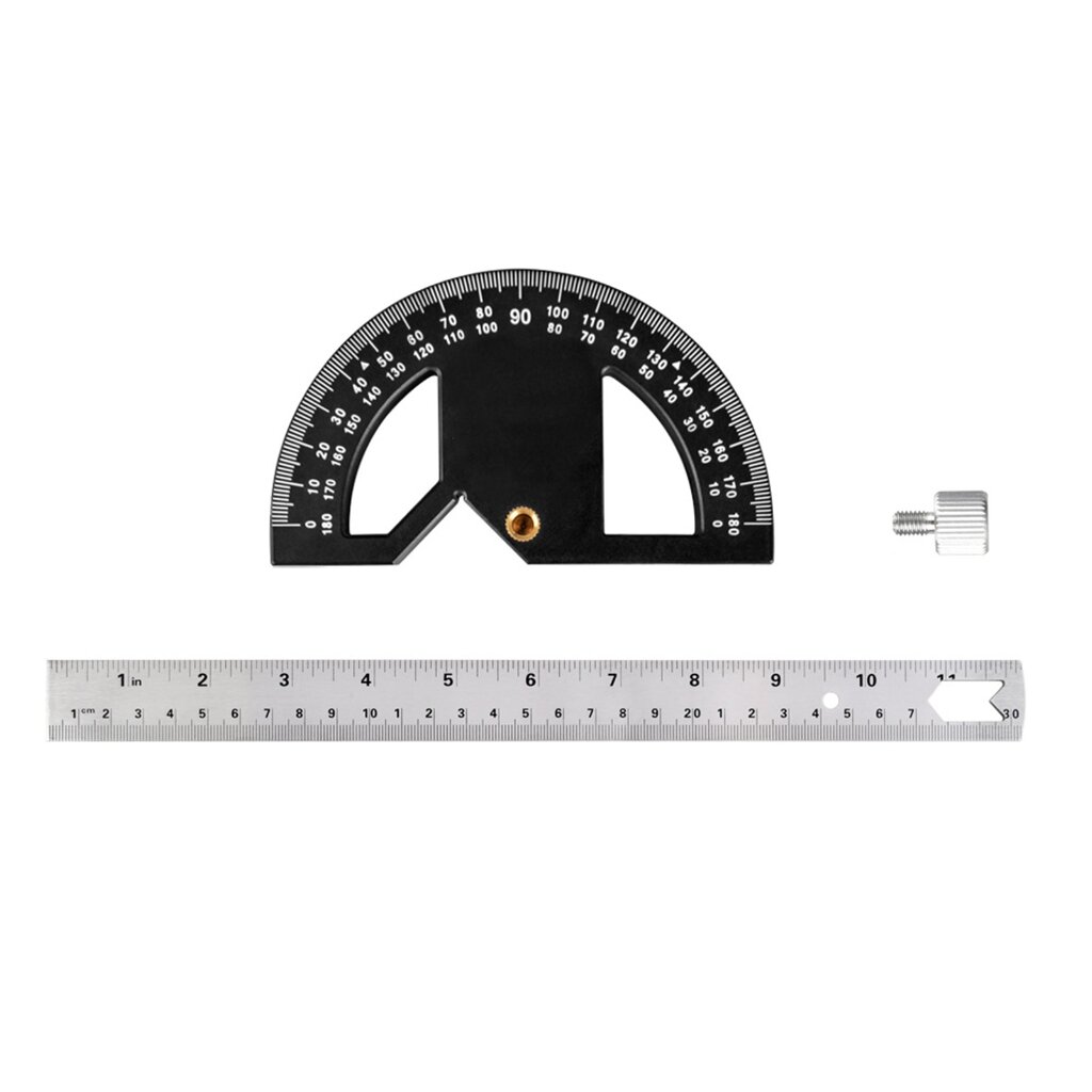 Измерительная линейка из алюминиевого сплава с несколькими углами, уровень, складные металлические канцелярские линейки, универсальный инструмент, транспортир-инклинометр