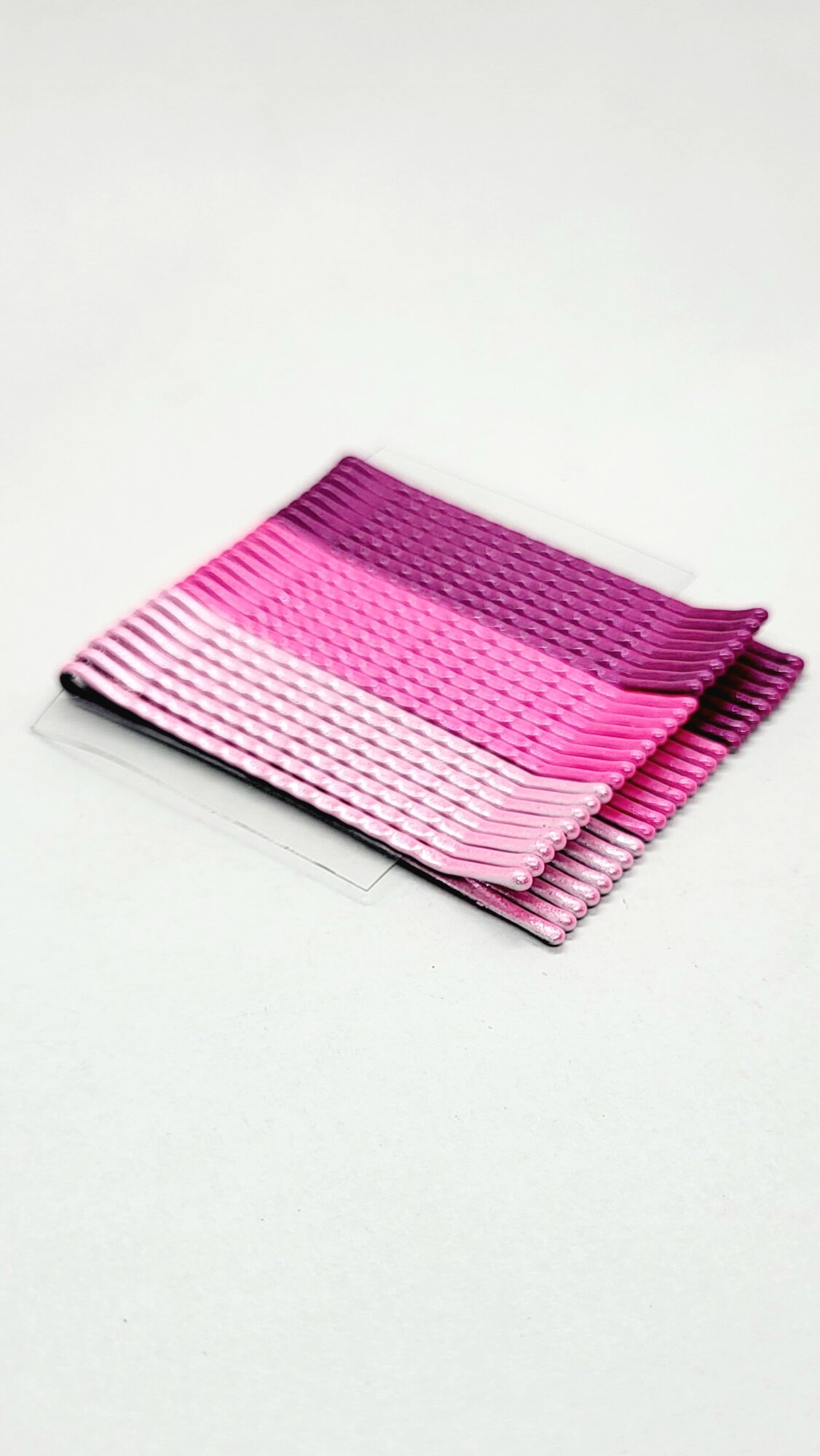 Яркие розовые невидимки для волос от бренда VERBA, набор - 24 штуки SY