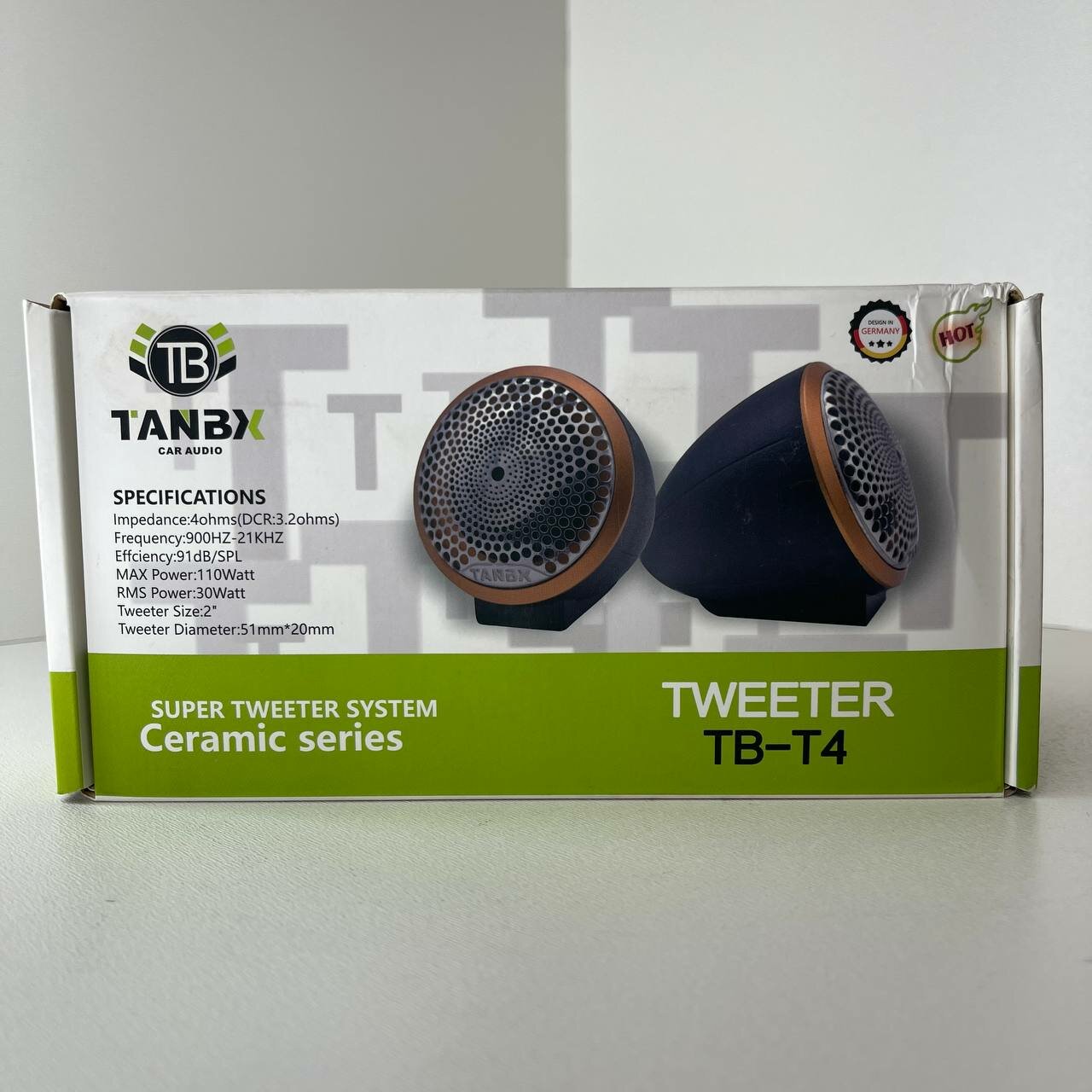 Автомобильные колонки твитеры, пищалки TB-T4. 110Вт (2 дюйм.) Высокочастотные динамики