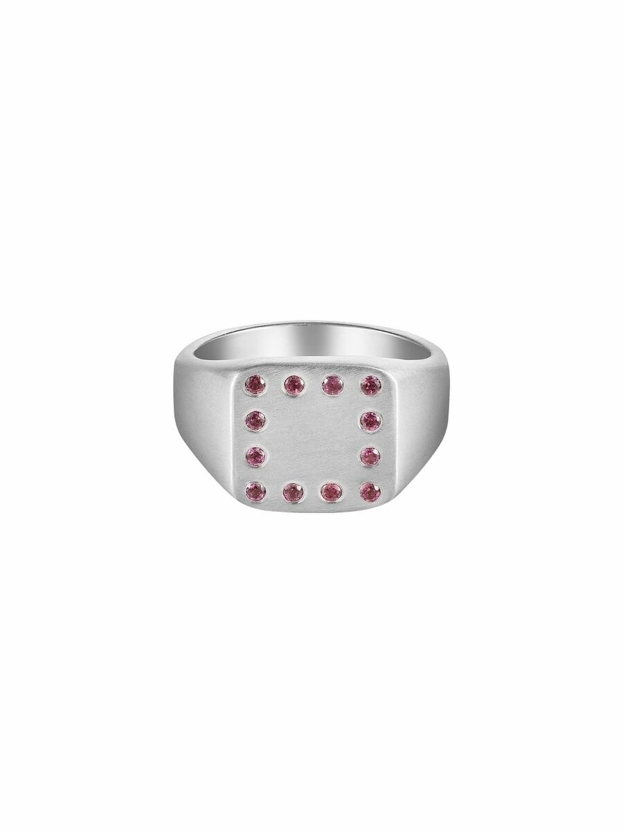 Печатка, серебро, 925 проба, родирование, родолит