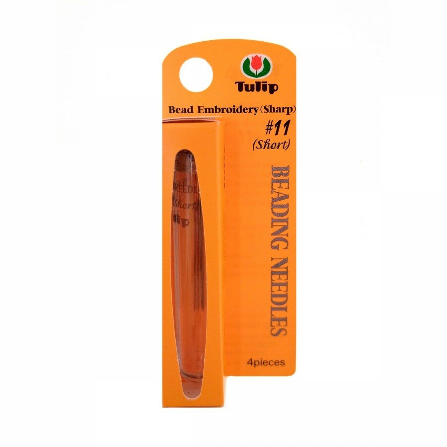 Иглы ручные для бисера 0,41*37мм (N11), сталь, Tulip, TBN-014e