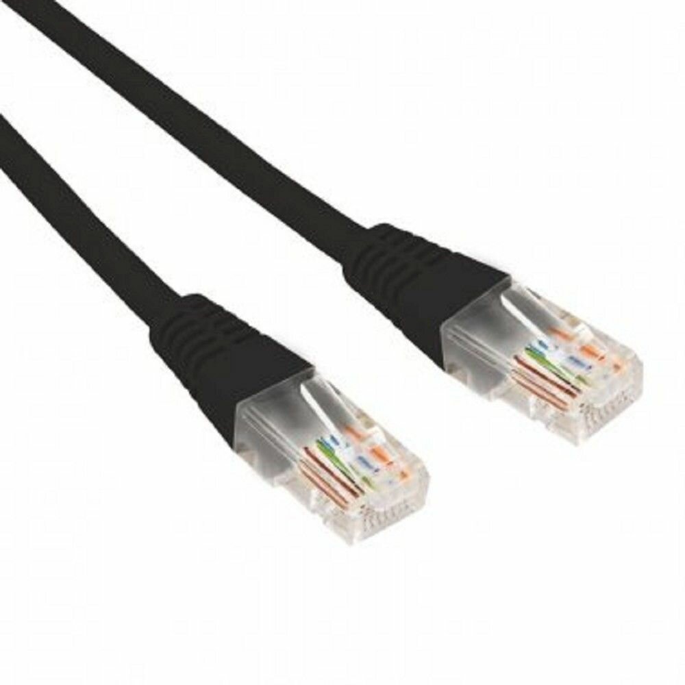Rexant Патч - корды сетевые, телефонные 02 - 0292 - 03 Патч - корд U UTP, CAT 6, RJ45 - RJ45, 26AWG, LSZH, черный, 0,3м