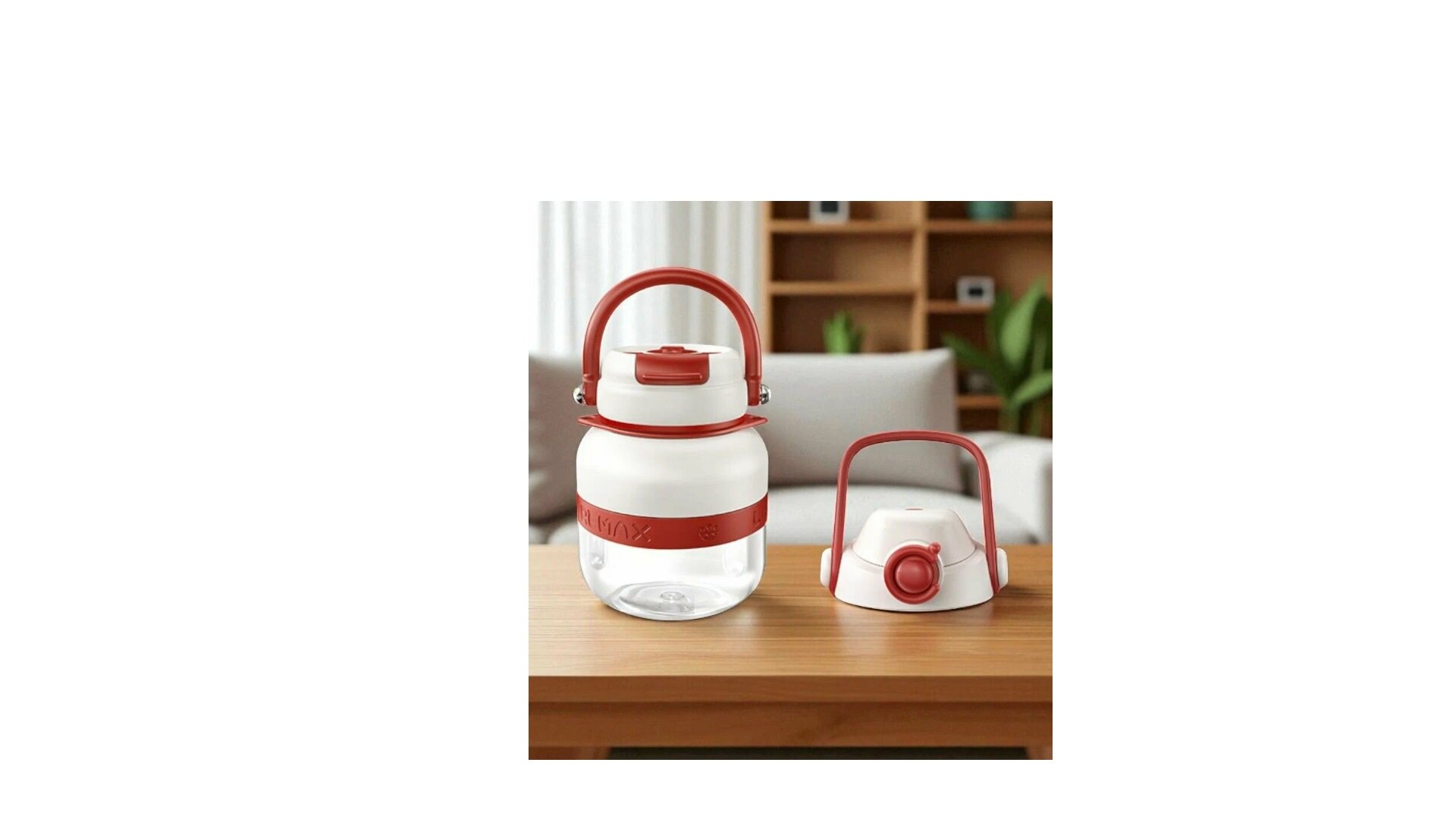 Портативный блендер Remax Dun Juicing Bucket для смузи и напитков, 80W, 850 Ml, Бордовый