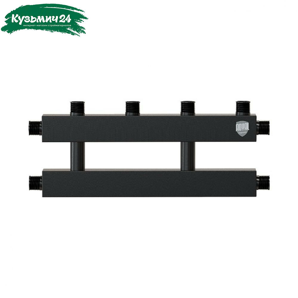 Коллектор Royal Thermo на 2 (3) отопительных контура, Ду 25 с кронштейнами RTE 54.112, 1 шт.