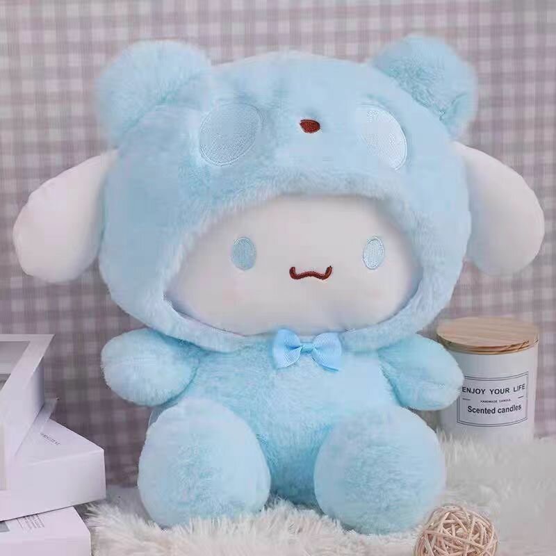 25 см аниме Sanrio плюшевые куклы игрушки Kawaii Hello Kitty Kuromi My Melody Cinnamoroll мультфильм милые плюшевые игрушки подарки для детей Белый, Hello kitty