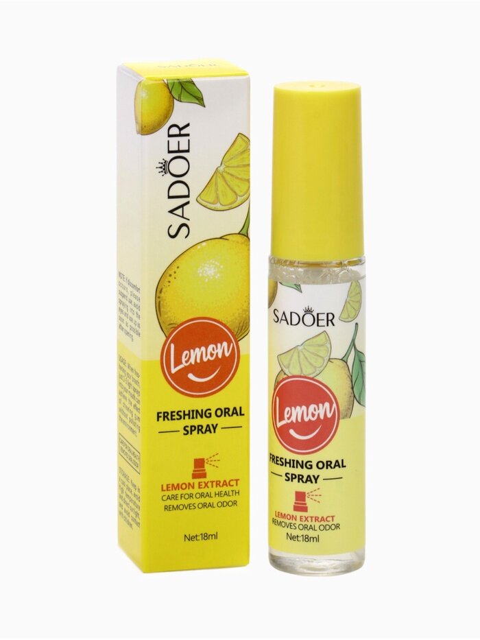Освежитель дыхания Sadoer со вкусом лимона, 18 мл