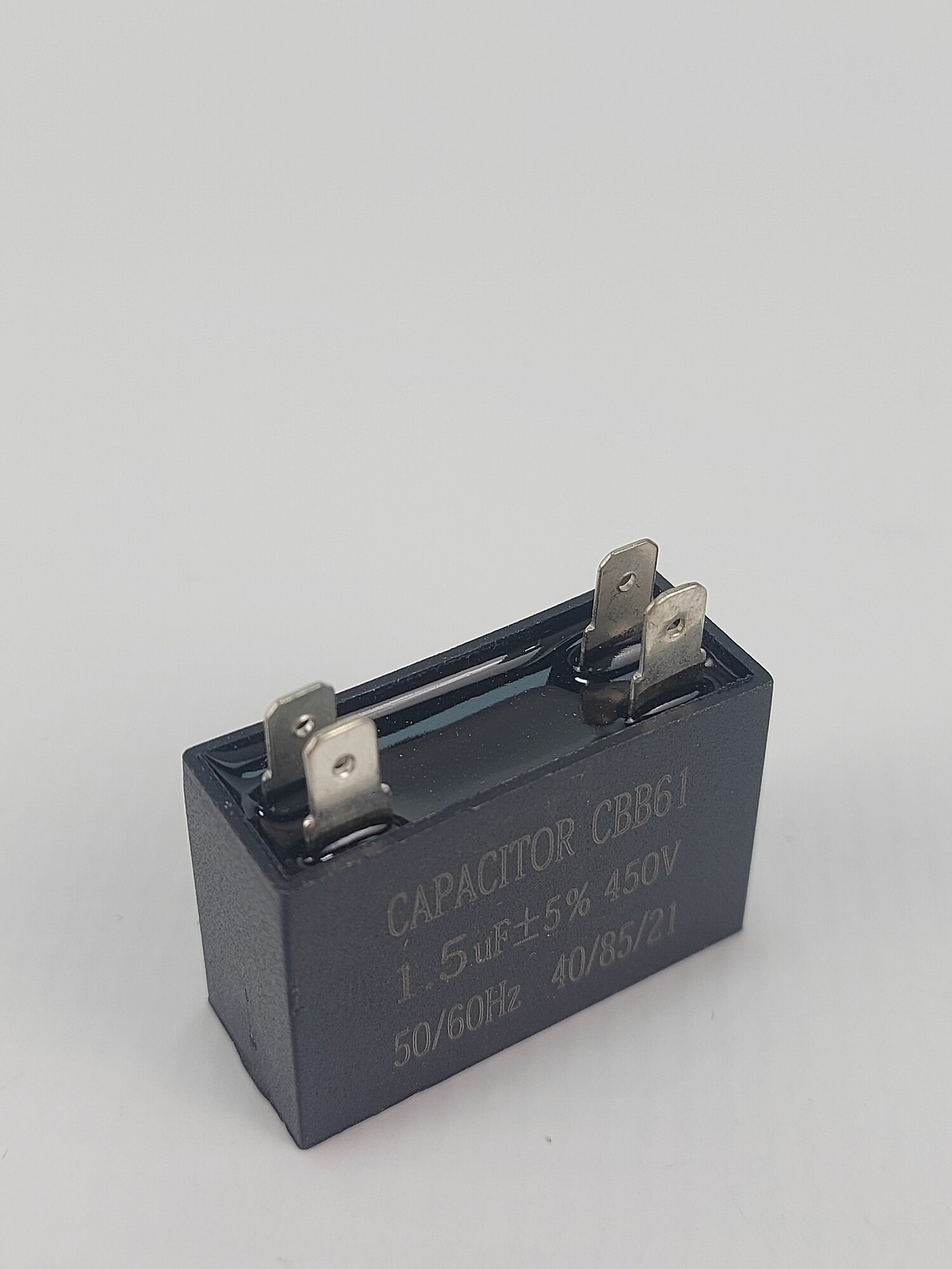 Пуско-рабочий конденсатор CBB61 1,5 мкФ 450V 4 PIN