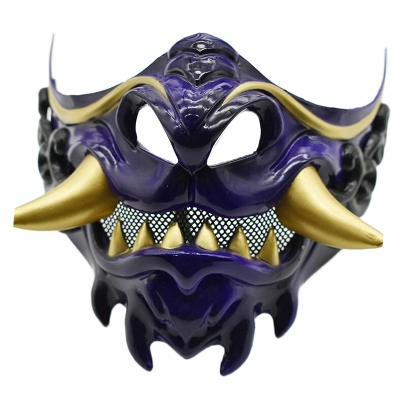 Маска Воина-Демона С Булавой- Синий