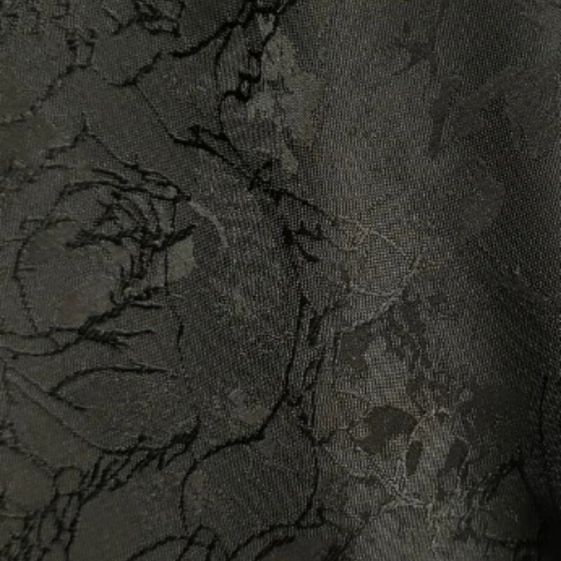 Серый жаккард ткань для платья Black
